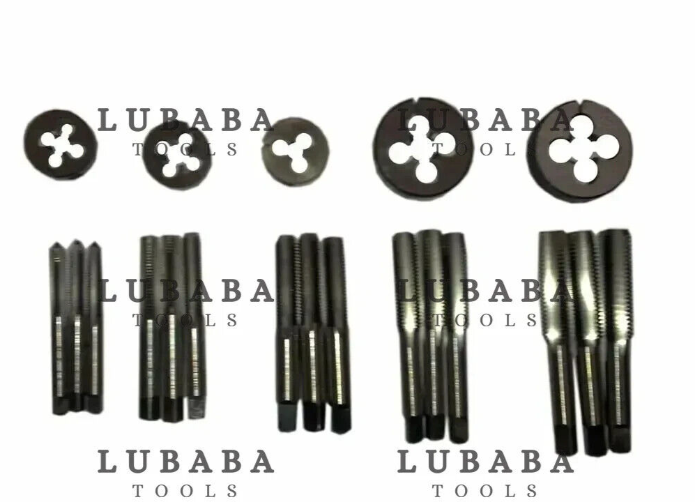 BSB TAP DIE SET 1/4" to 1/2" HIGH CARBON BSCY CYCLE 26 TPI THREAD FREE ...
