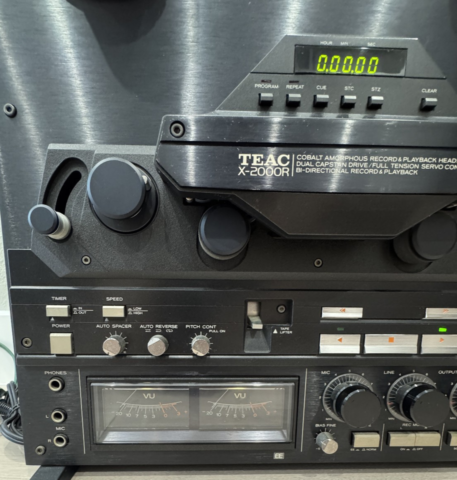 TEAC X-2000R Reel to Reel Tape Recorder Black (For Parts or Not Working ...