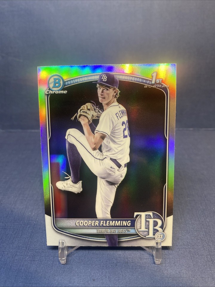 2025 Bowman Draft- COOPER FLEMMING - 1st Chrome Auto + 1st Chrome ...