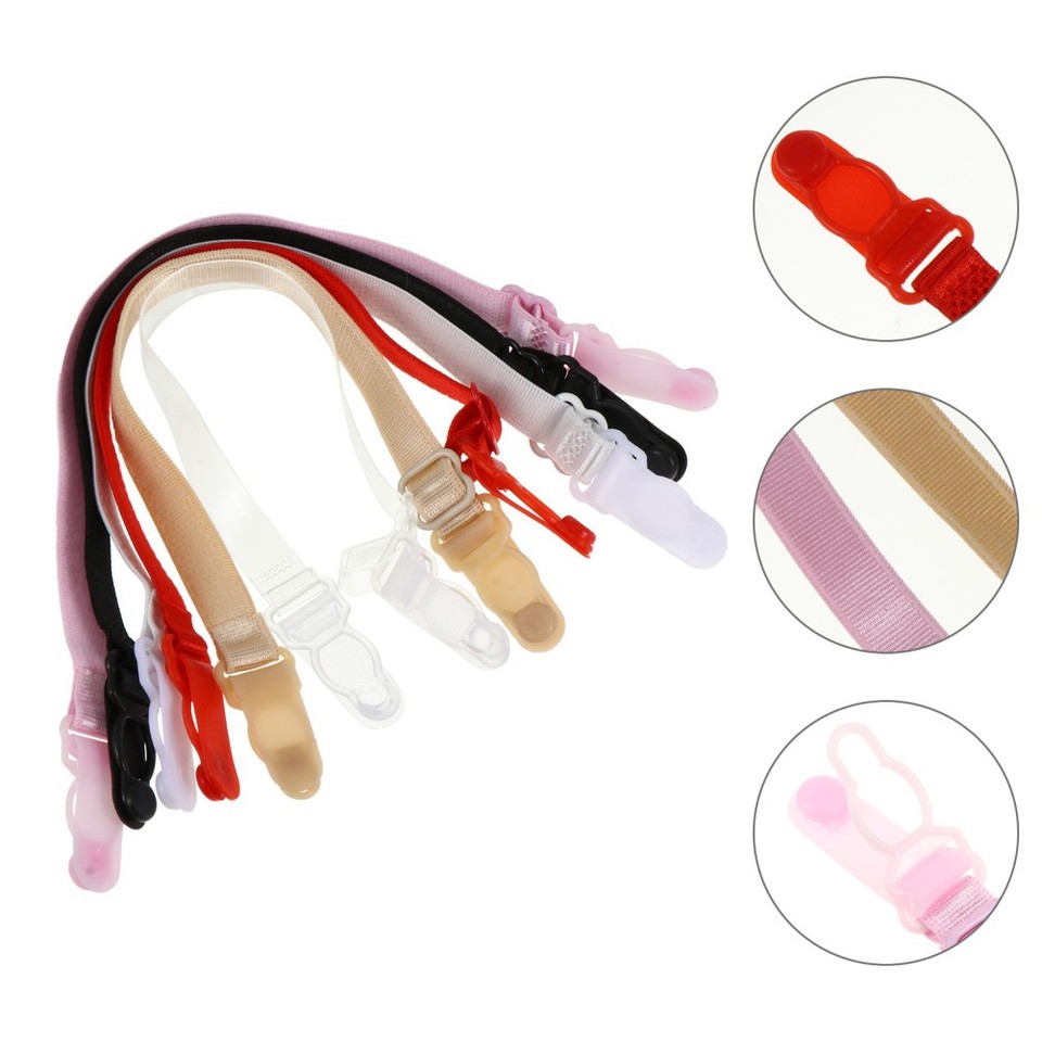 6pcs Woman Elastic Shoulder Bra Strap Slip-Resistant Adjustable Girl ...