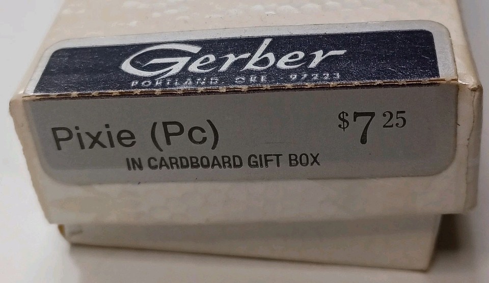 New Old Stock, Gerber Pixie Knife, W/ Original Box, And Paperwork, U.S ...