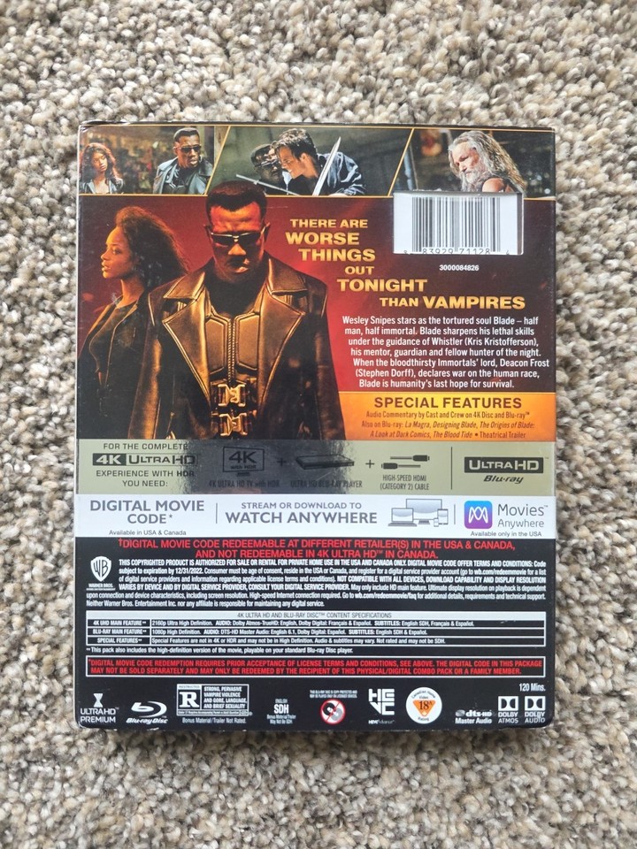 BLADE (4K ULTRA HD + BLU-RAY + DIGITAL + SLIPCOVER)☆ FACTORY SEALED☆ | eBay