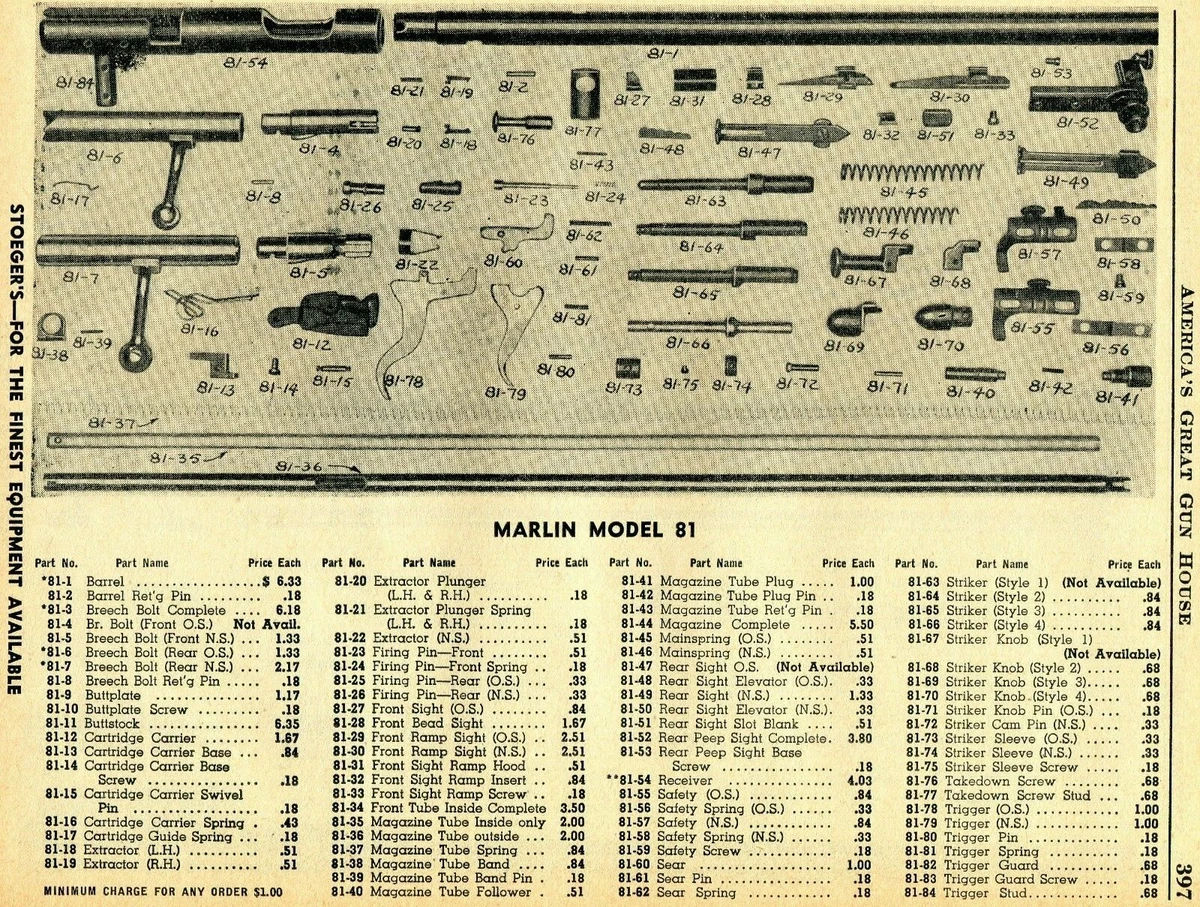 Marlin Model 81 Dl Diagram
