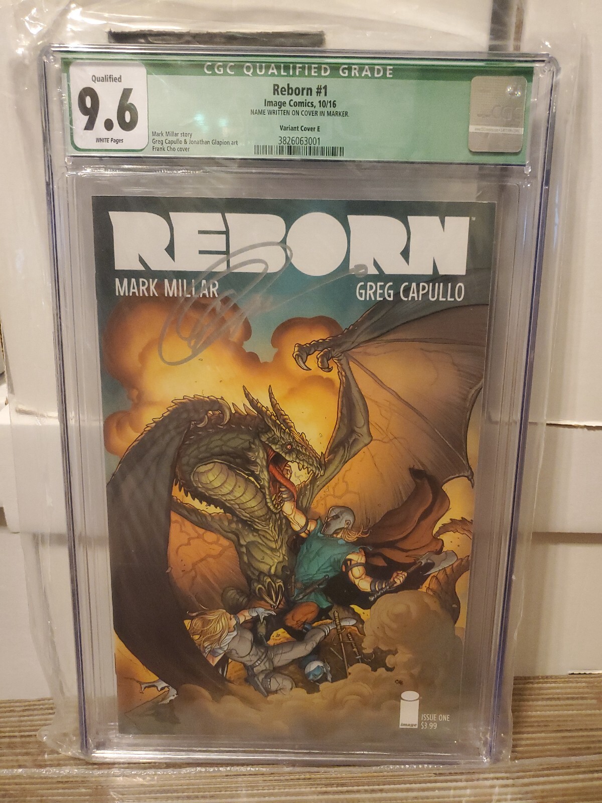 Reborn #1 Frank Cho Variant CGC Green Label 9.6 Signed By Greg Capullo ...