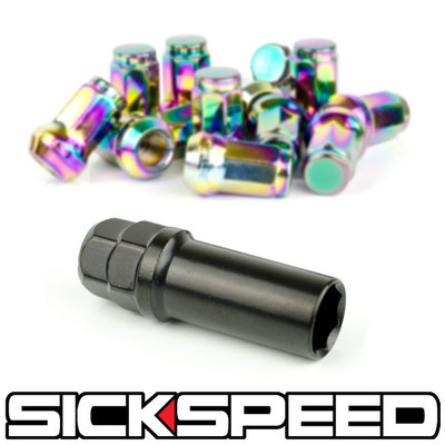 BLACK 7 SIDED HEPTAGON SECURITY LOCKING SOCKET KEY FOR HEPTAGON LUGNUTS ...