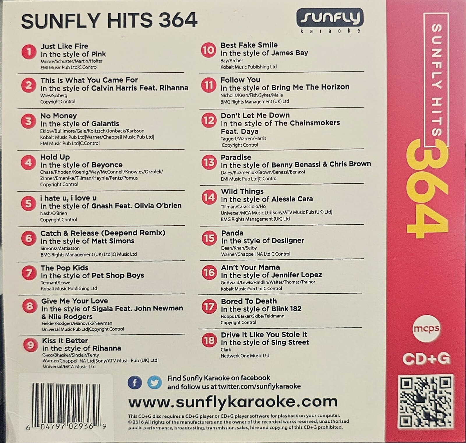 SF364 SUNFLY KARAOKE CDG VERY RARE, NOT SOLD IN THE USA LOT UK | eBay