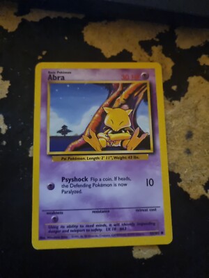 Pokémon TCG Abra Base Set 43/102 Regular Unlimited Common | eBay UK