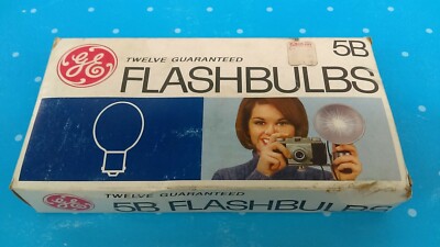 GE 5B Twelve Blue Flash Bulbs In Original Box Shelf C2 | eBay