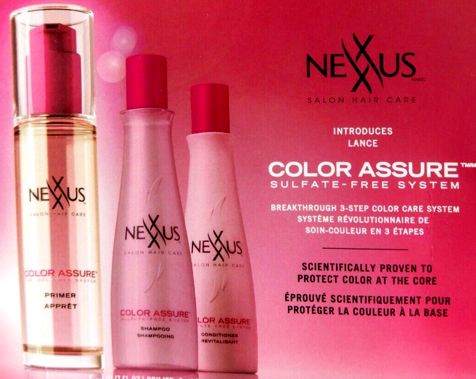 NEXXUS COLOR ASSURE Long Lasting Vibrancy SHAMPOO CONDITIONER PRIMER ...