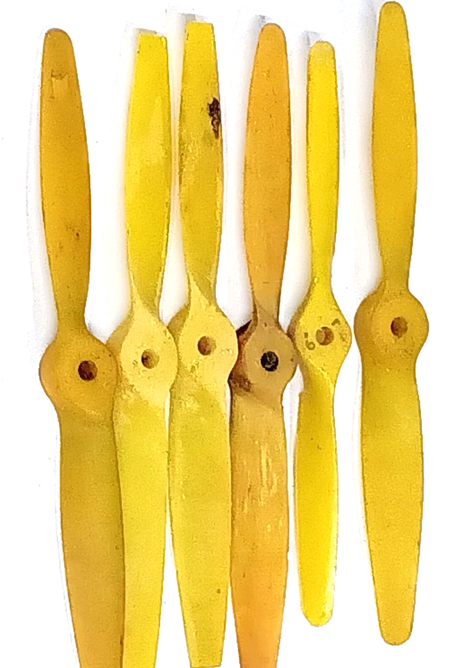 Vintage RC Airplane Tornado Prop Propellers, 20 Yellow, Grish & 1st ...