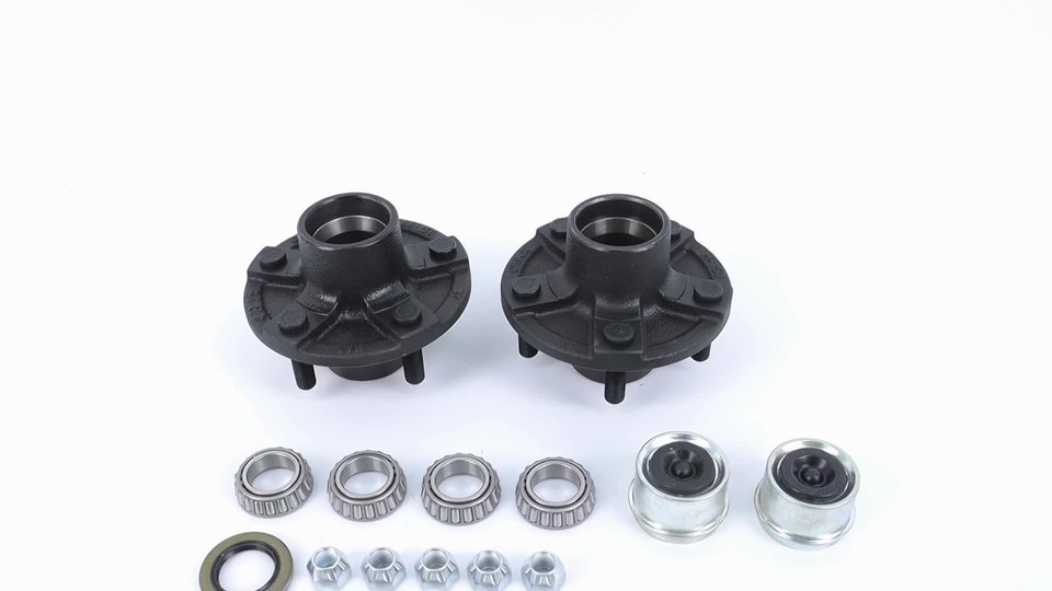 2 Pack Trailer Idler Hub Kits 5 on 4.5" For 2000 lbs Axle 1-1/16 ...