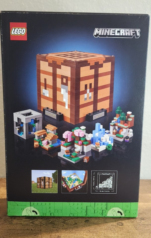 LEGO Minecraft The Crafting Table Collectible Video Game Building Set ...