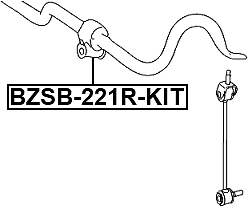 Rear Stabilizer Bar Bush Kit D21 Febest BZSB-221R-KIT Oem A2213200411 ...