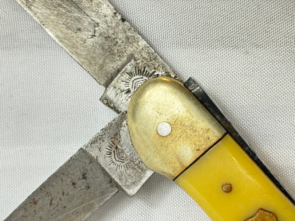 Vtg German Eye Knife Carl Schlieper Eye Brand Two Folding Blade Pocket ...