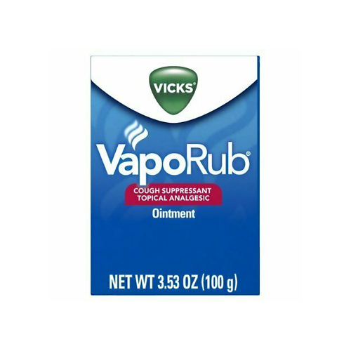 Vicks Vaporub Ointment Cough Suppressant Topical Analgesic Jar 3.53oz ...
