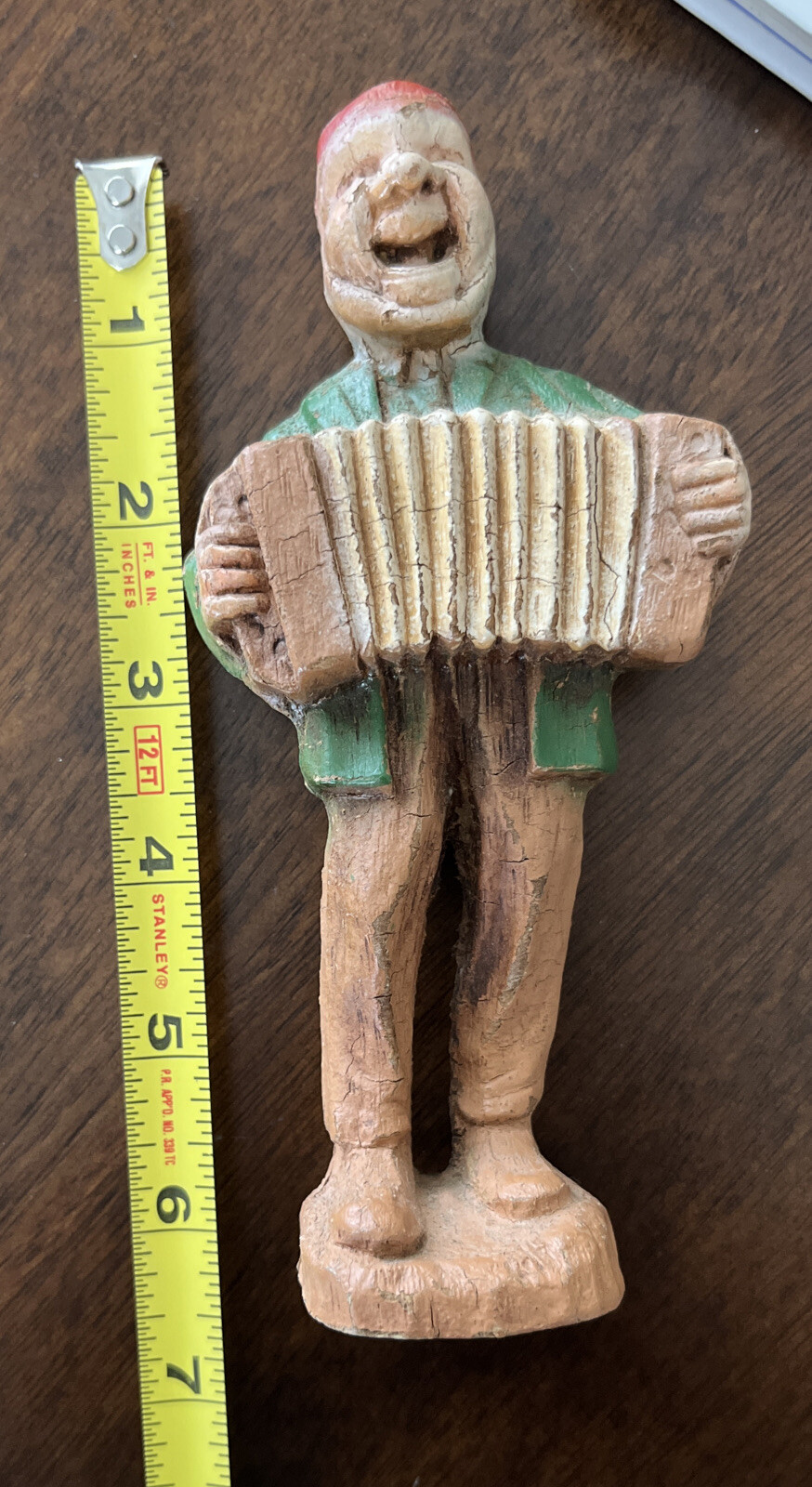 Vintage 1940s Syroco Wood Man with Accordian Figurine 6 Inches Tall ...