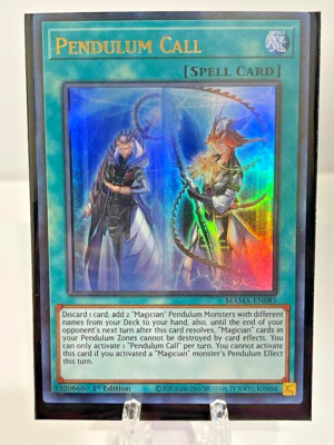 Yugioh - Pendulum Call - MAMA-EN085 - Ultra Rare - 1st Edition - M/NM | eBay