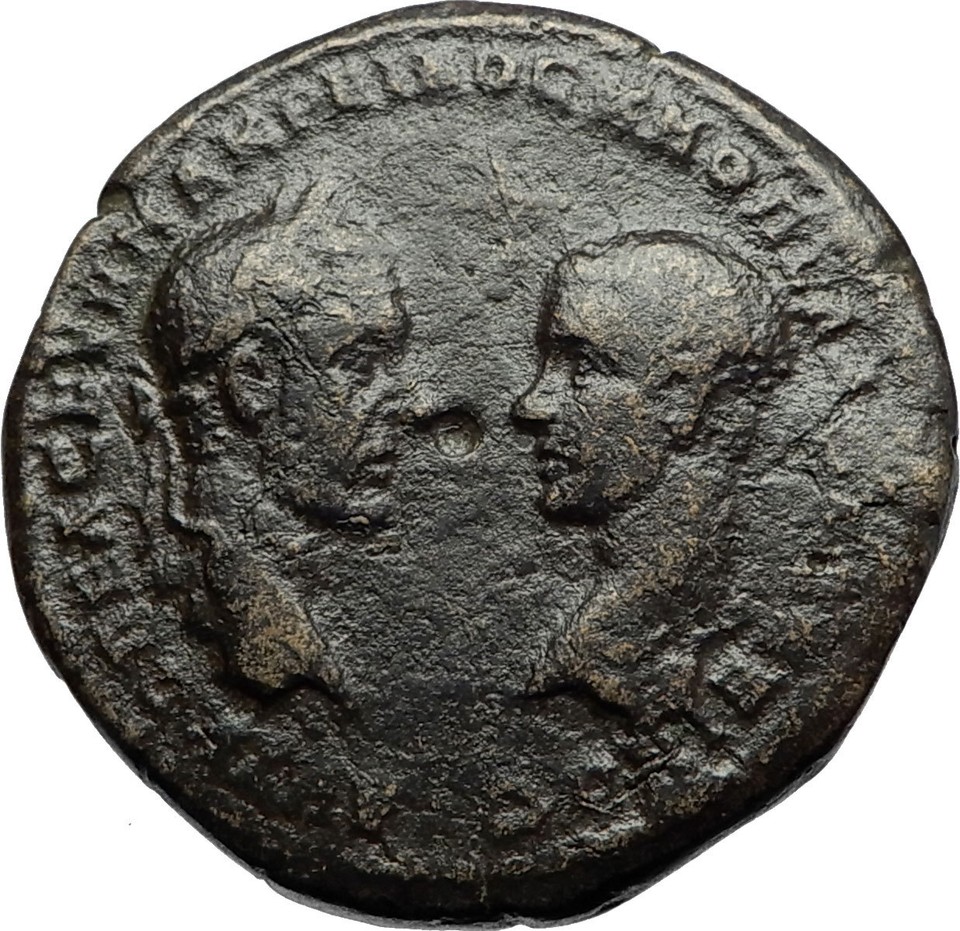 MACRINUS and DIAUDUMENIAN Marcianopolis Ancient Roman Coin HERMES ...