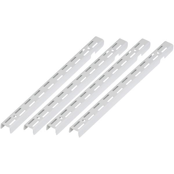 (6)- ShelfTrack 12" Heavy-Duty Easy-To-Install White Steel Closet Shelf ...