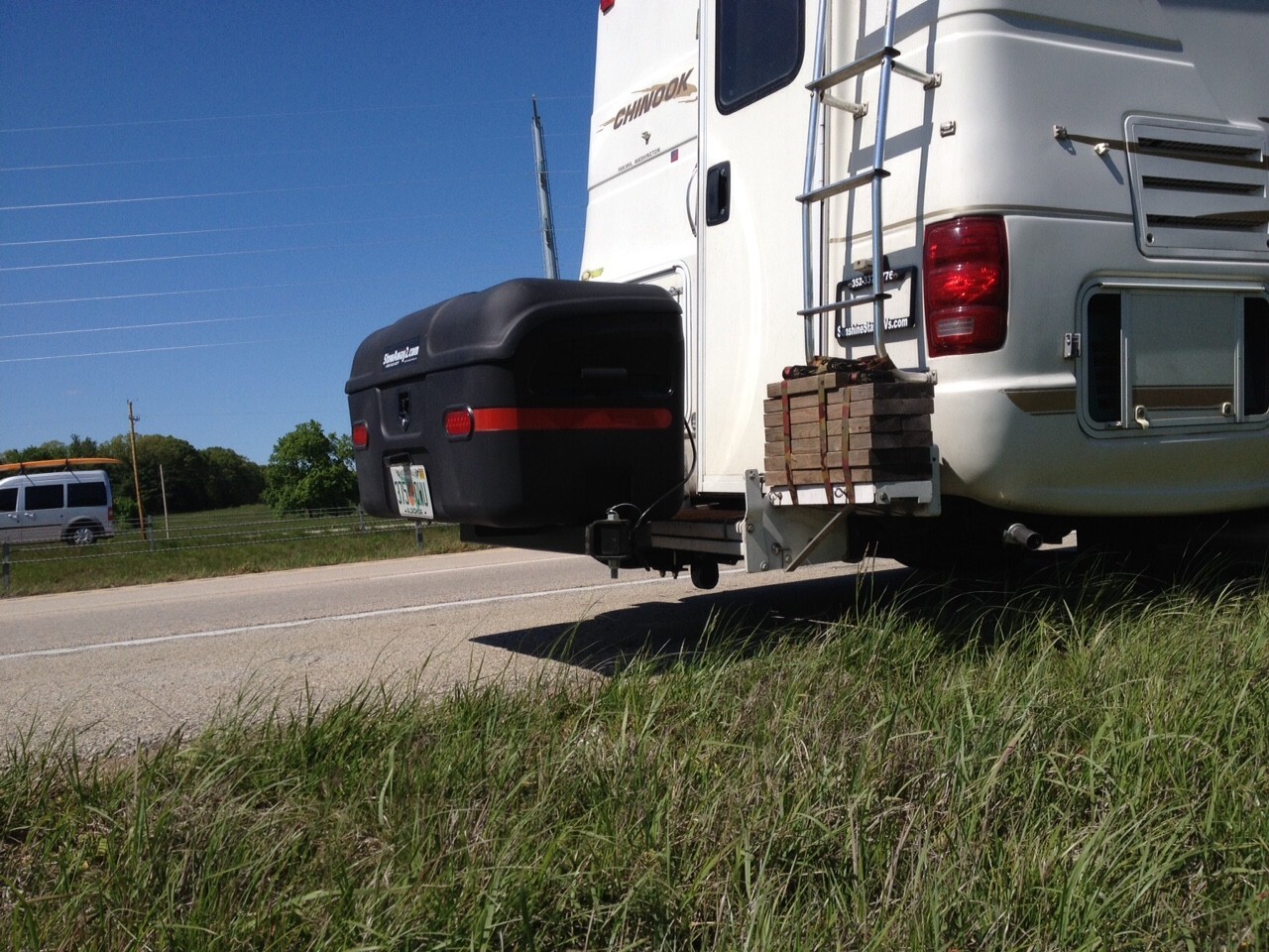 StowAway2 Hitch Cargo Box - 16 cu ft - rugged polyethylene (molded like ...