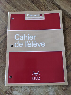 DACCORD 1 CAHIER DE L'ELEVE LEARN FRENCH 9781626802025| eBay