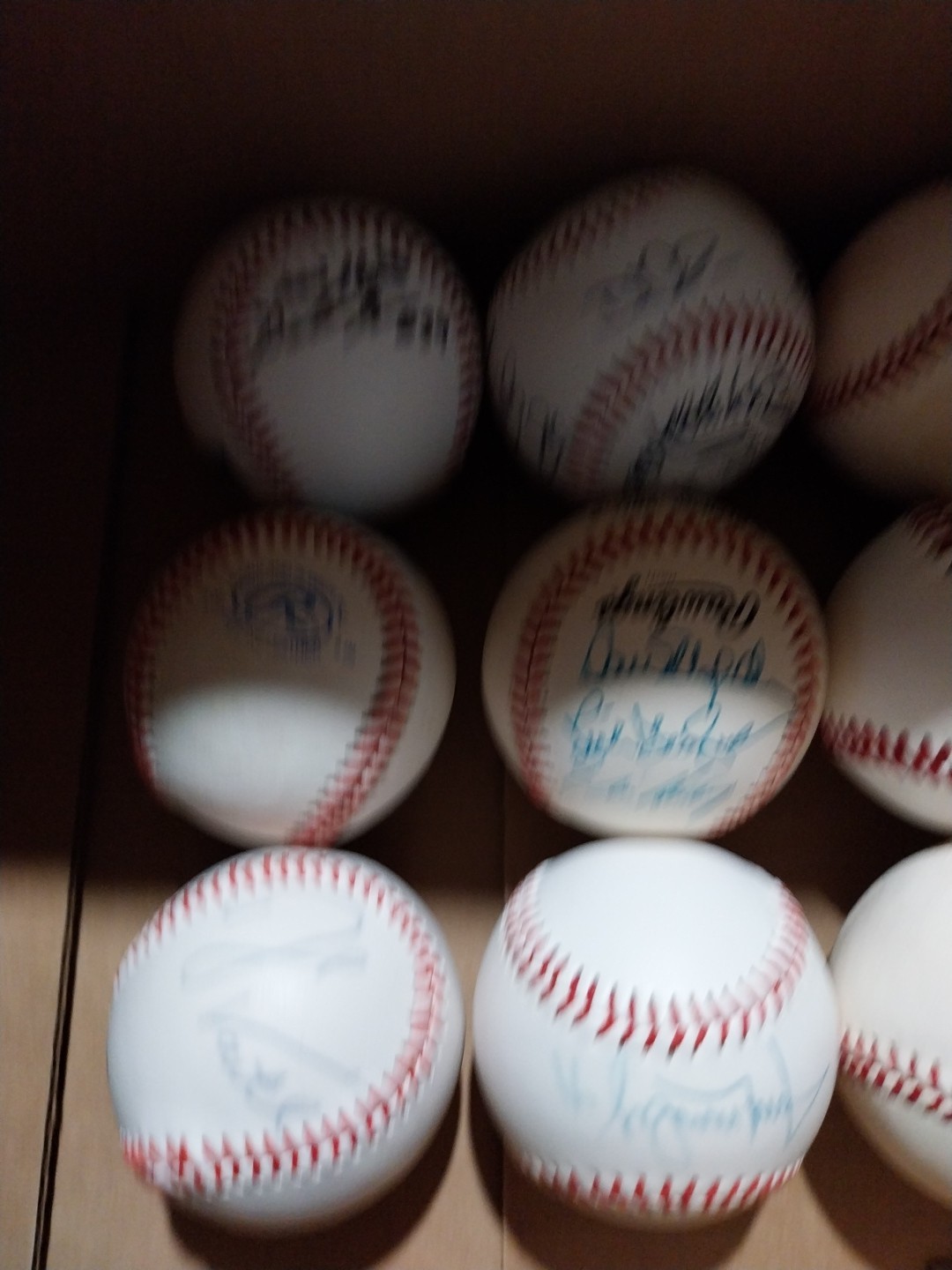 LOT OF 9 SIGNED BASEBALLS UNSEARCHED AS IS NO COA | eBay