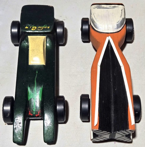 Vintage BSA Pinewood Derby Race Cars Lot of 2 Boy Scouts Dragonfire ...