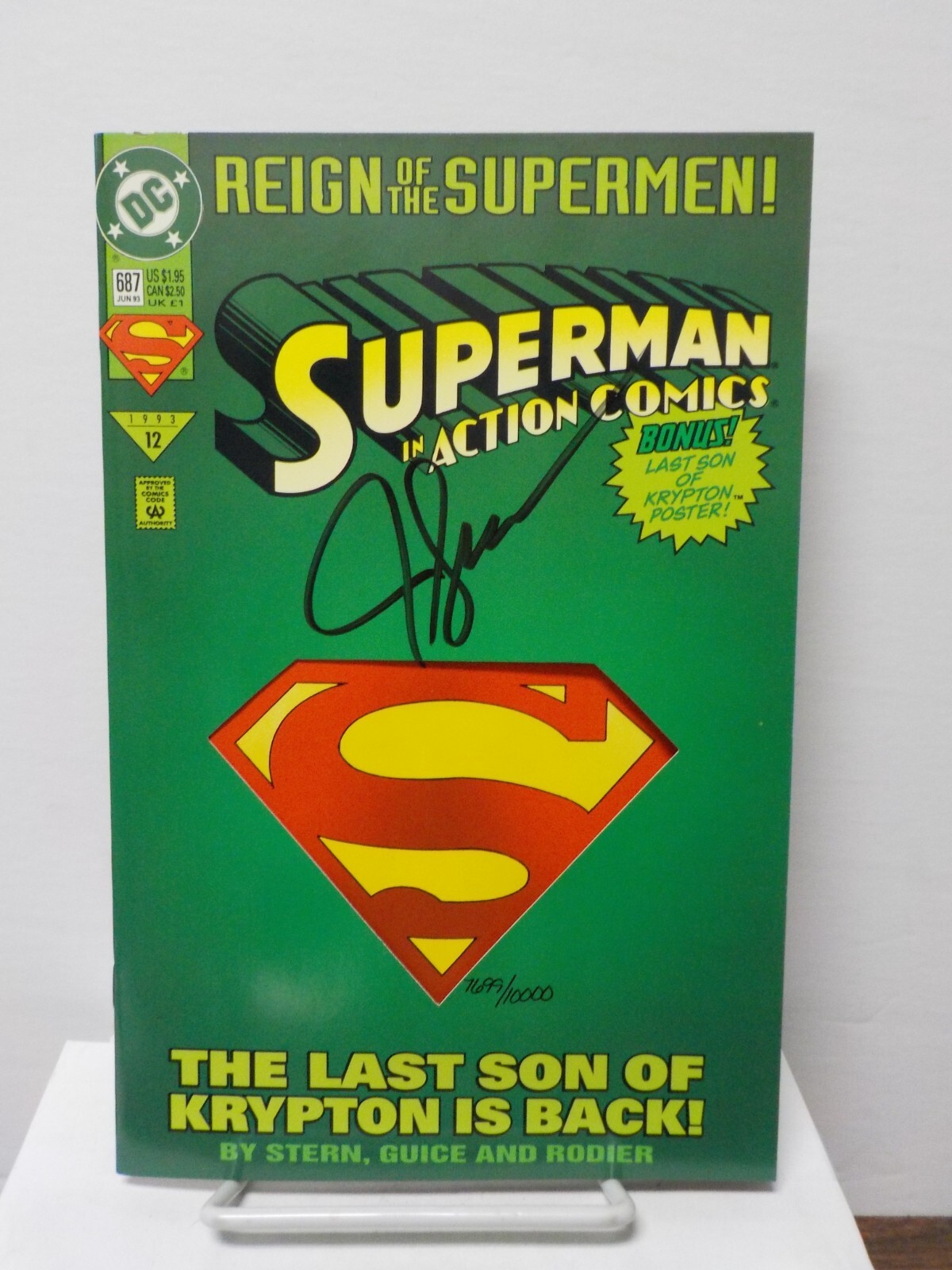 C0911 DC Comics Dynamic Forces "Return of Superman" 4-Comic Set (Signed ...