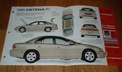 1998 CADILLAC CATERA ORIGINAL IMP BROCHURE SPECS INFO 97 98 99★★ | eBay