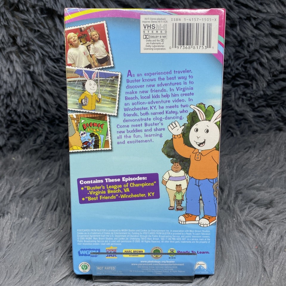 Arthur - Postcards from Buster: Buster’s Buddies VHS Tape 2005 PBS Kids ...