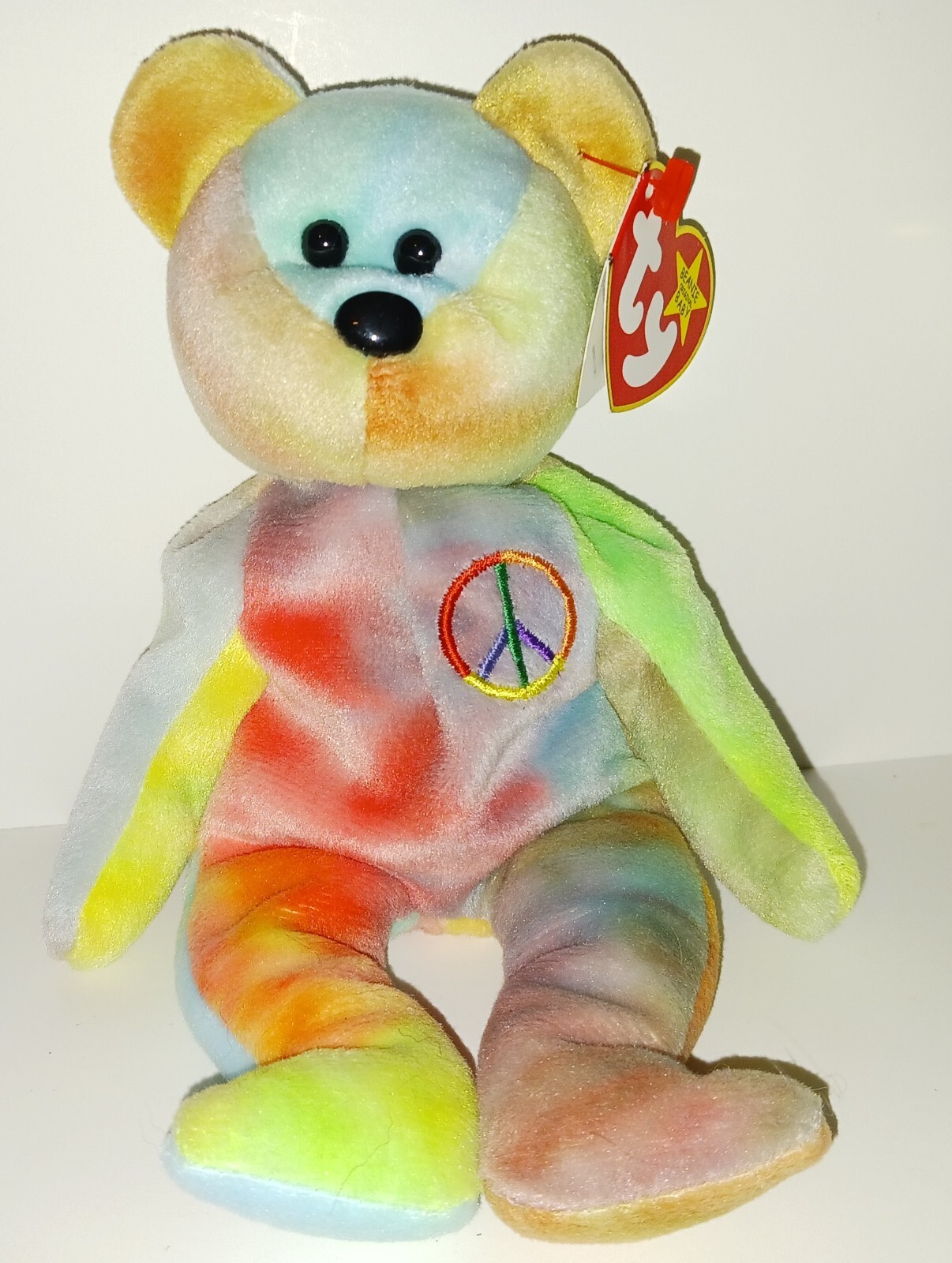Authentic Ty "PEACE Bear" Beanie Baby 1996 - Excellent Condition | eBay