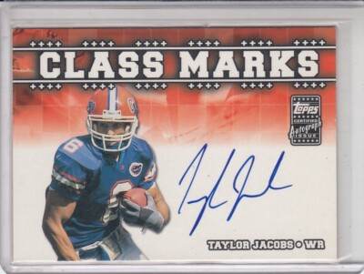 TAYLOR JACOBS 2003 Topps DP&P Class Marks Autograph #CMTJ Florida ...