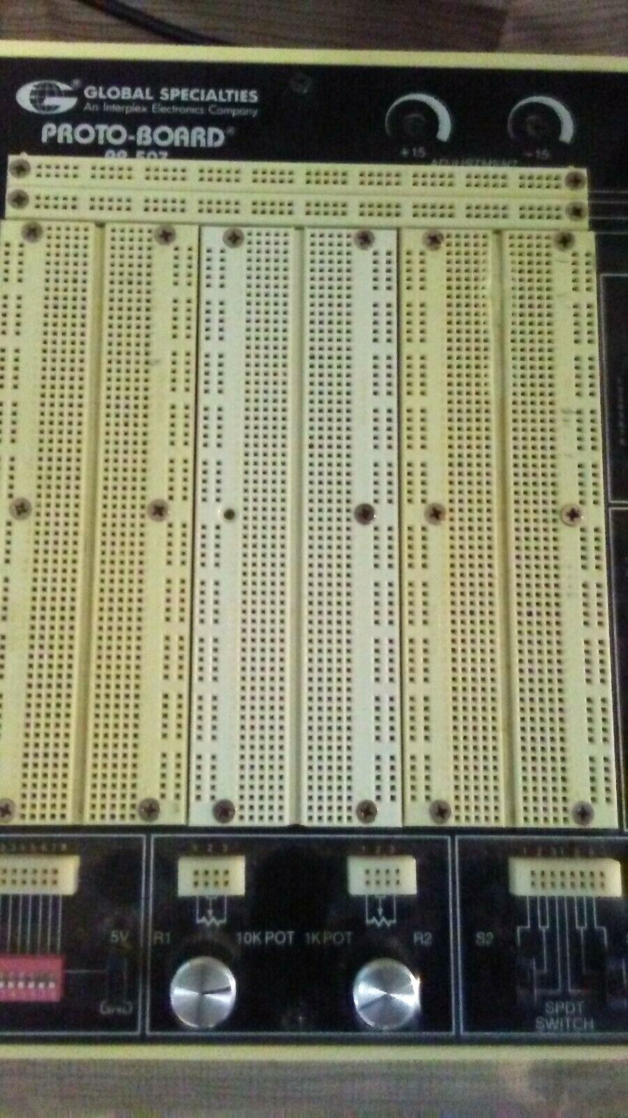 Global Specialties PB-503 Proto Board Analog & Digital Design Trainer ...