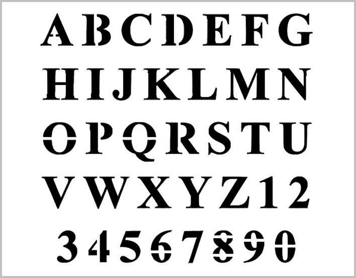Times New Roman Font Alphabet