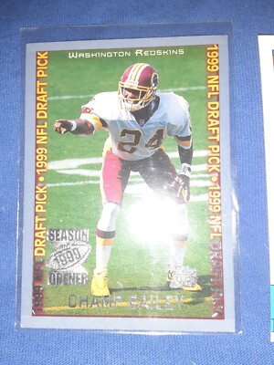 1999 Topps Champ Bailey #354 ROOKIE DRAFT PICK RC REDSKINS MVP HOF MLB ...