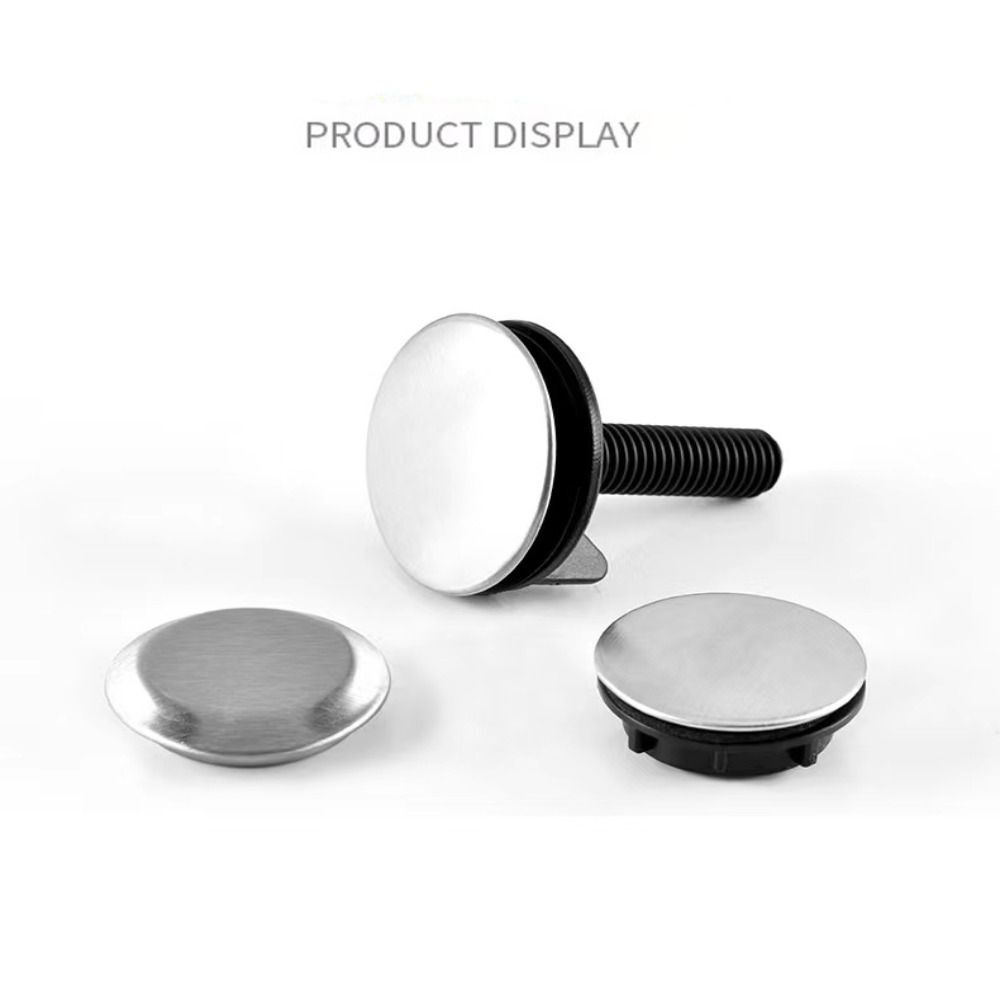 4 Pcs Caps Plug Black Faucet Stainless Steel Sink Hole Cover ...
