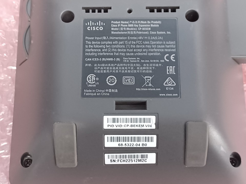 Cisco 8800 Series Key Button Expansion Module 8851 8861 CP-BEKEM - NO ...