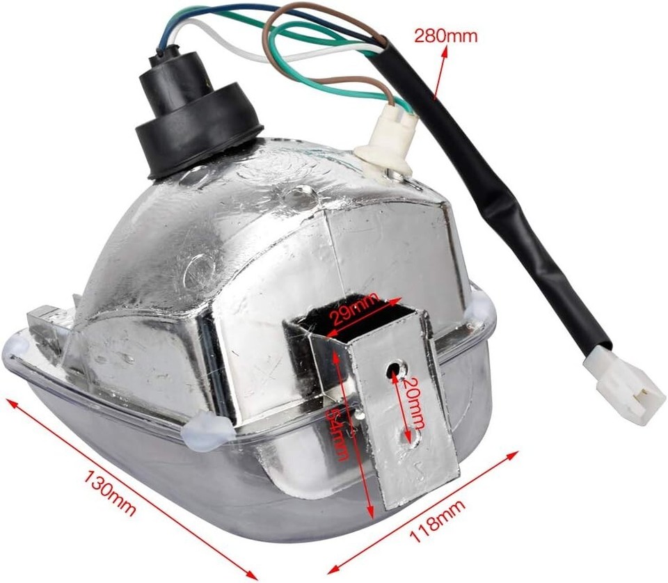 12V Headlight 50cc 70cc 90cc 110cc Chinese ATV Quad Coolster Sunl ...