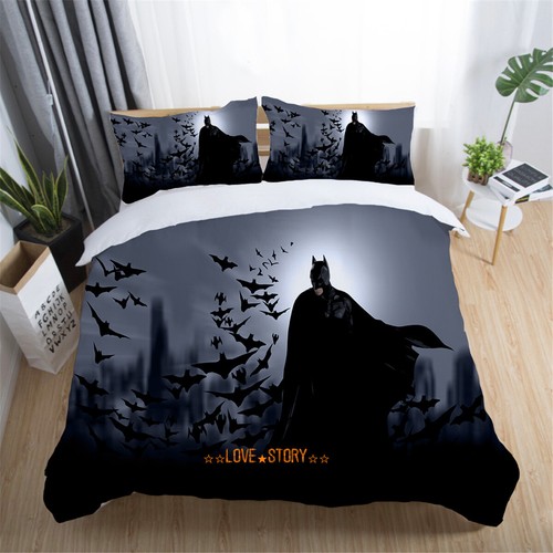 Batman Bat Duvet/Quilt/Doona Cover Set Queen/Single/Double/King Bed ...