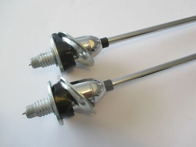 65 66 CHEV REAR ANTENNAS PAIR IMPALA BELAIR 1965 1966 SLANT BACK | eBay