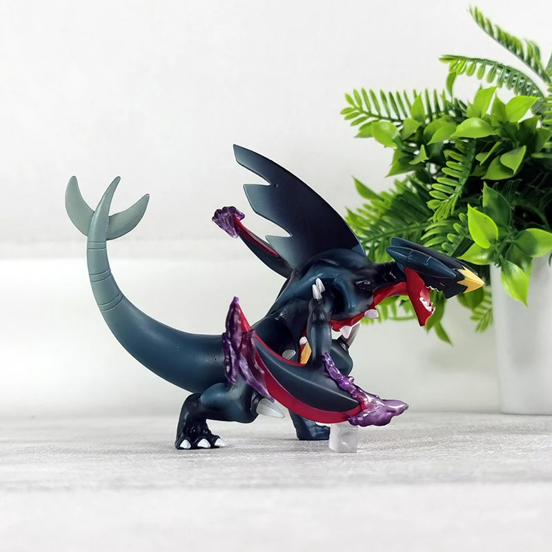 New Shiny Mega Garchomp Pokémon Figure 1/20 Anime Desktop Ornament Toy ...