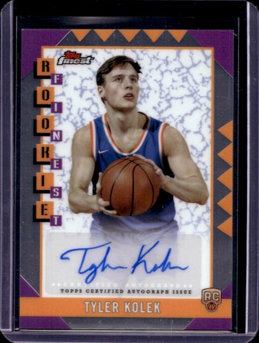 2024-25 Finest Tyler Kolek Rookie Auto RC Rookie #RFA-TK Knicks | eBay