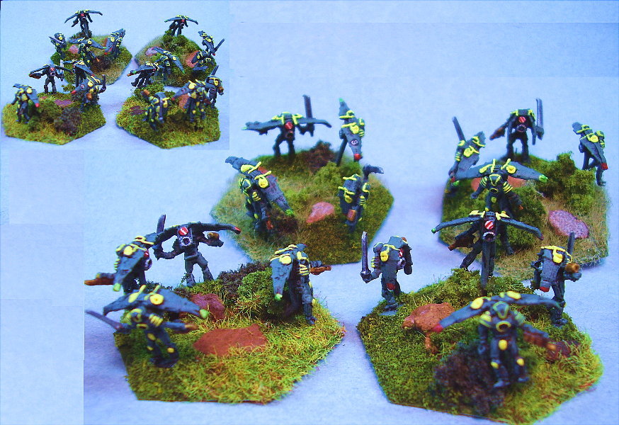 ラッピング無料 Battletech painted Kage Battlearmour 4 stands YG