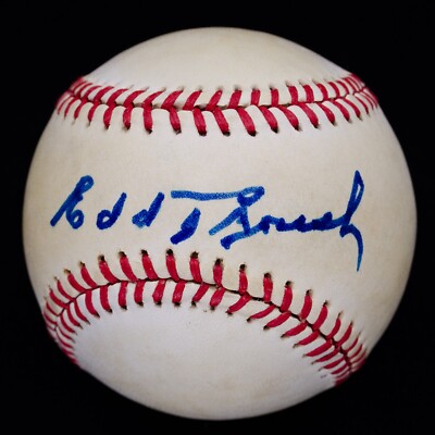 RARE Edd Roush Single Signed Autographed ONL Baseball JSA Certified # ...