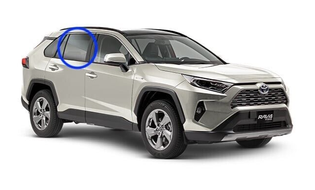 Passenger Right rear side door window glass for 2019-2023 Toyota RAV4 ...