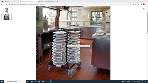 Jackstack Mobile Plate Rack (Half Size) Model JS052F | eBay