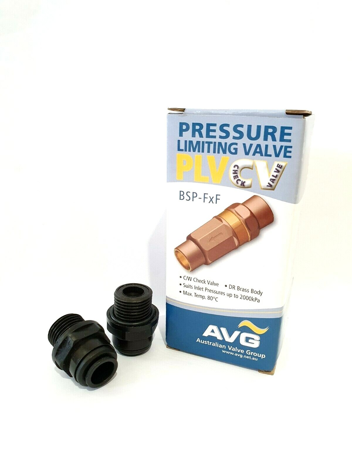 AVG Jayco 350kPa Inbuilt Check Valve Pressure Limiting Valve & 2 Push ...