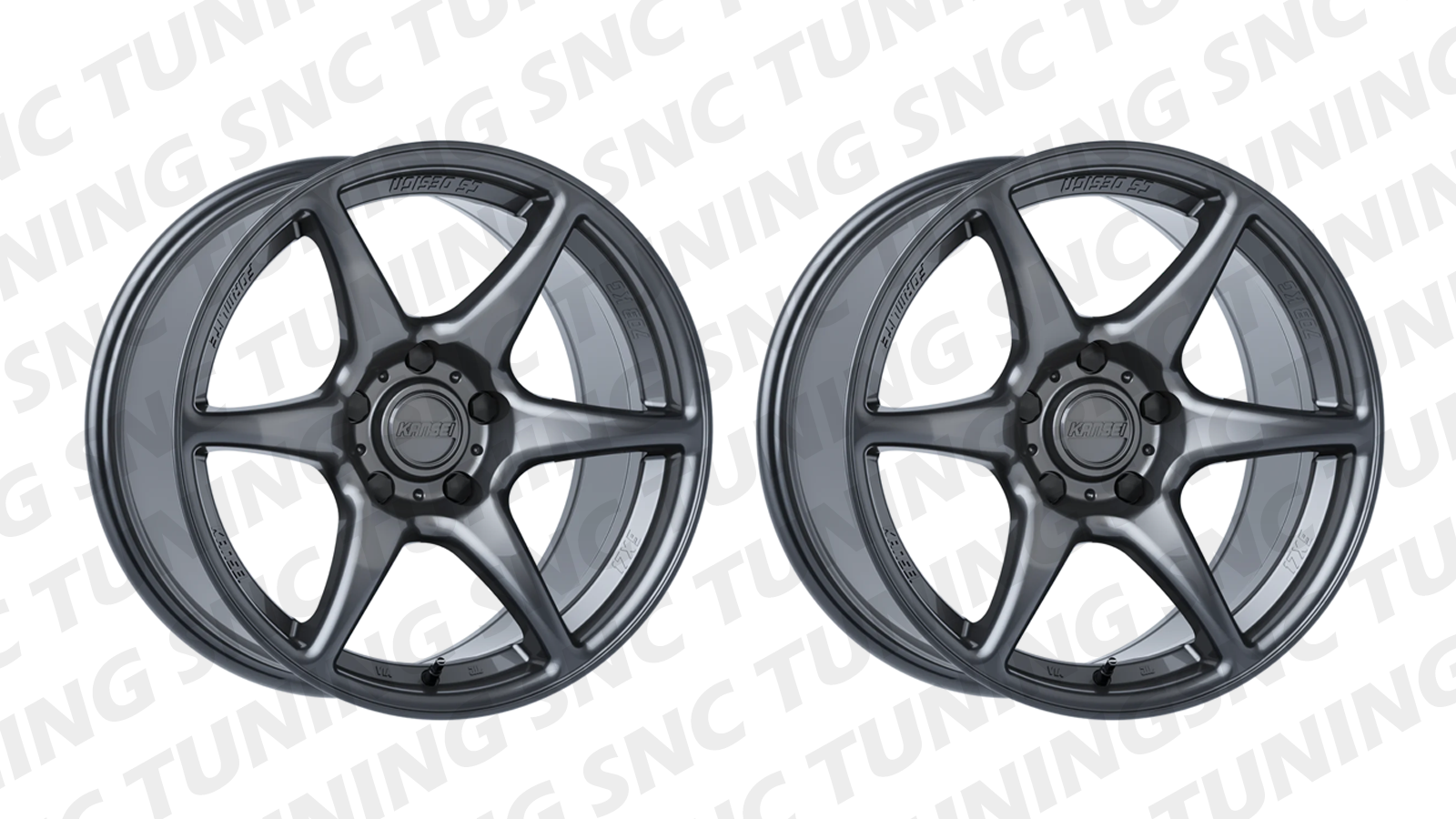 Kansei Wheels K11G TANDEM Gunmetal 18x8.5 +35 5x114.3 Wheel Rim Set Qty ...