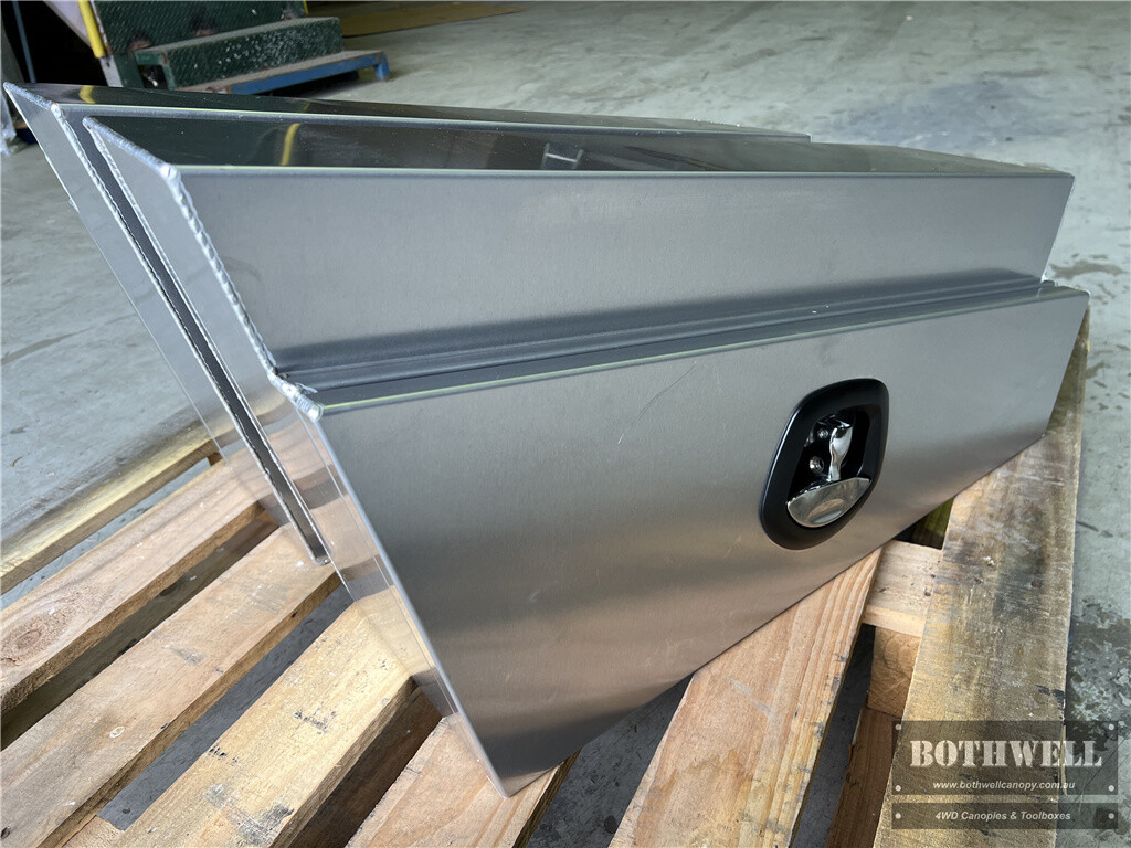 4WD Ute 800 L x 250 D x 400 H Flat Aluminium Toolbox Tapered Under Tray ...