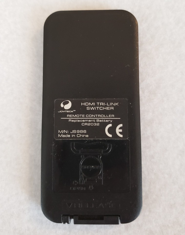 Joytech HDMI Tri-Link Switcher Model JS986 Remote Controller Control ...